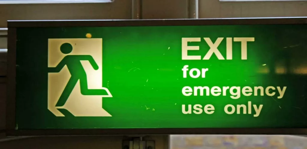 Hanging Ceiling Signs and Banners | Drop Ceiling Mounted Exit Signs